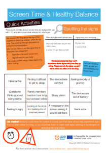 Online Safety: Screen Time and Healthy Balance – Lings Primary School Blogs